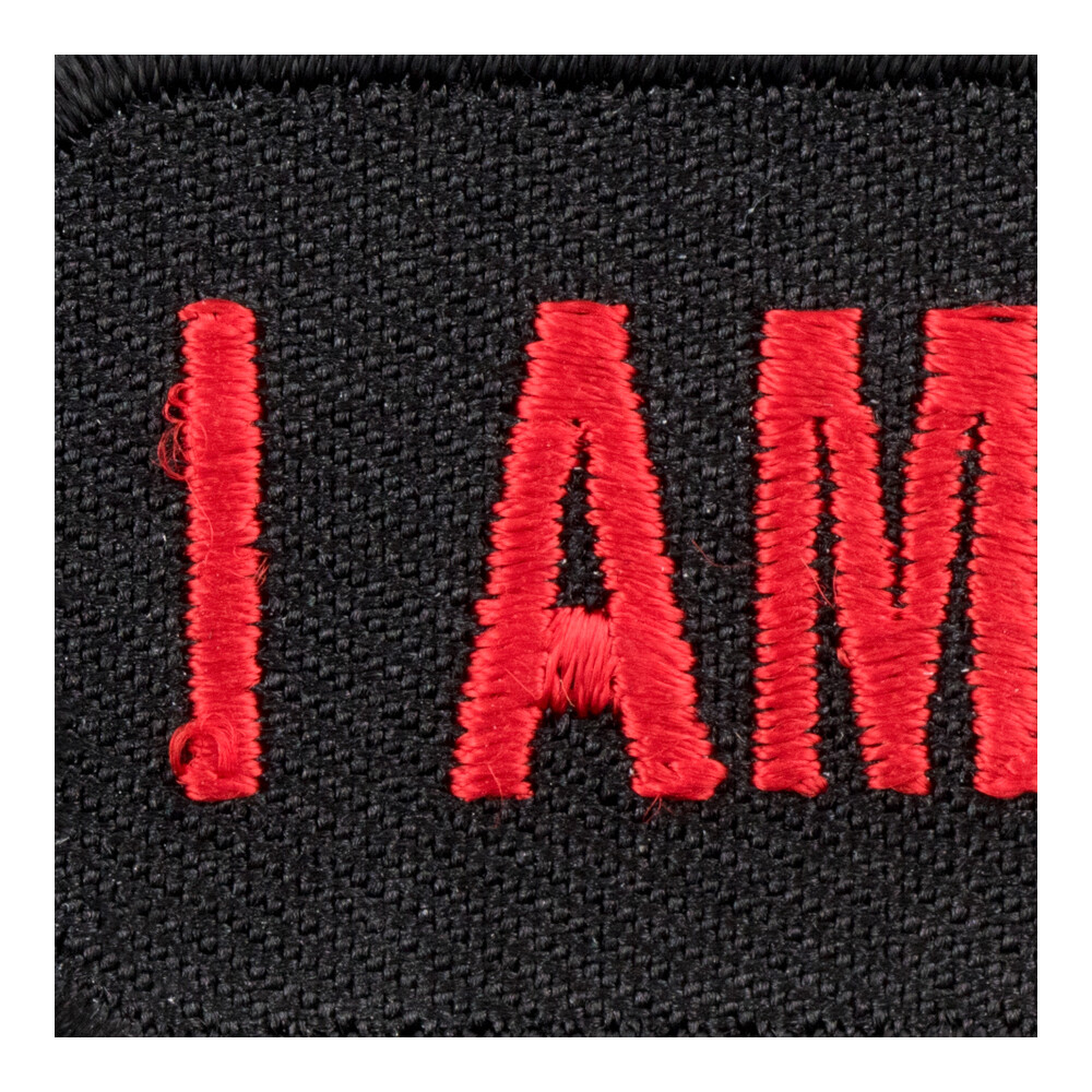 I Am Who I Am Red & Black Patch, Sayings Patches | eBay