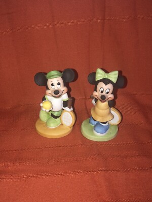 VTG Disney Gift-Ware Mickey Minnie Mouse Tennis Sport Figurines Statue ...