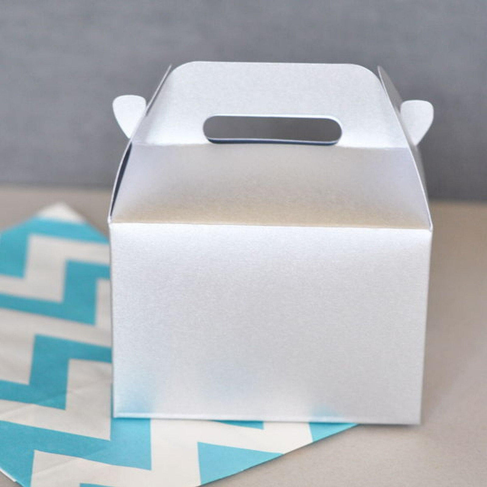 12 Silver Gable Candy Boxes Wedding Shower Party Favors Decorations ...