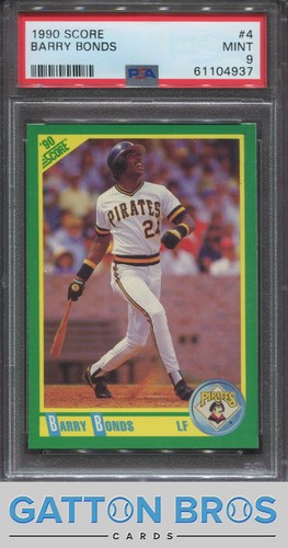 1990 Score Barry Bonds #4 PSA 9 MINT | eBay