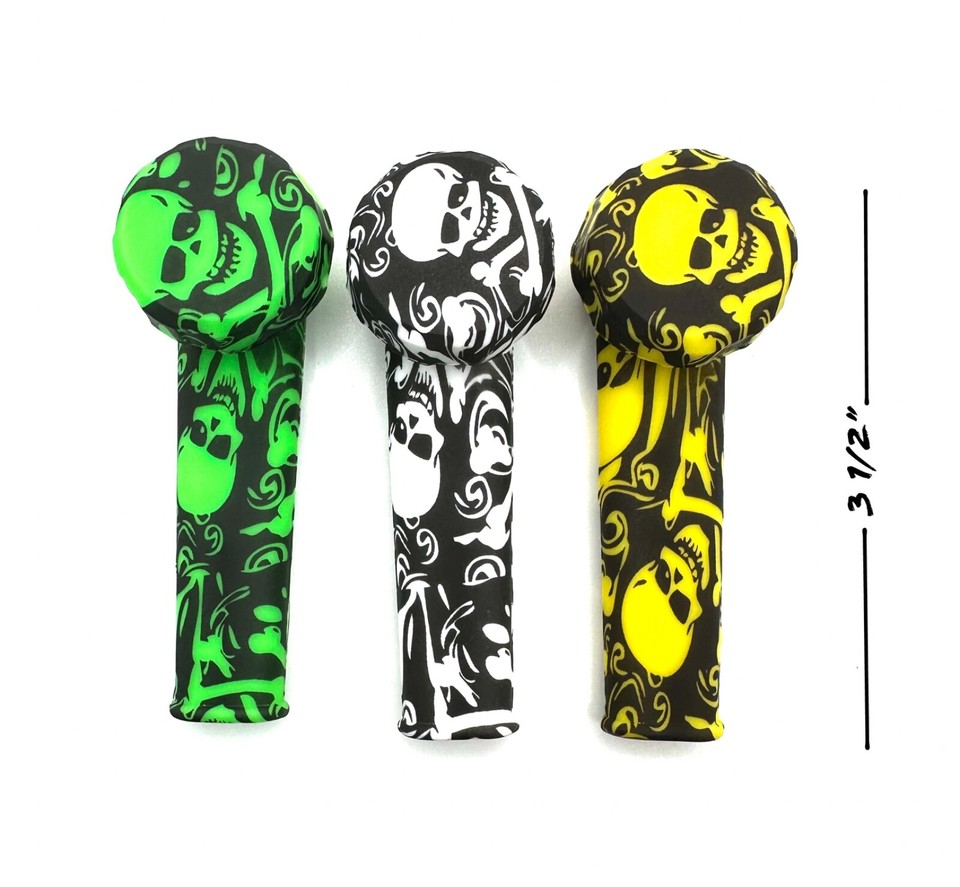 3 Silicone Smoking Pipes ( Skull) SAME DAY SHIP | eBay