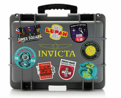 INVICTA 3 SLOT GRAY PATCH WORK WATCH PROTECTOR DIVE CASE WITH A TOP ...