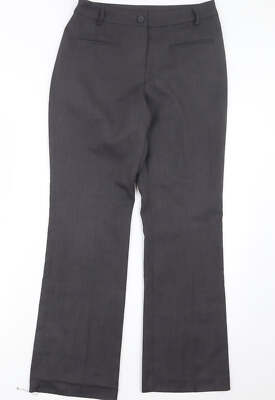 TU Womens Grey Polyester Blend Trousers Size 8 L28 in | eBay UK