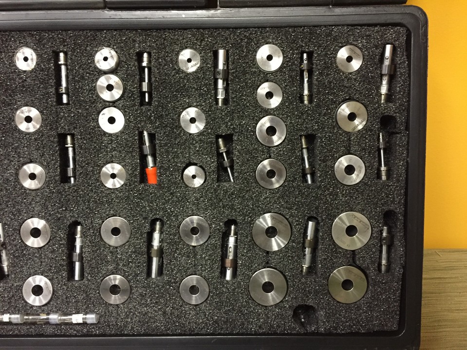 Federal Master Setting Pneumatic Ring & Plug Gauge Set; 37 Rings, 20 ...