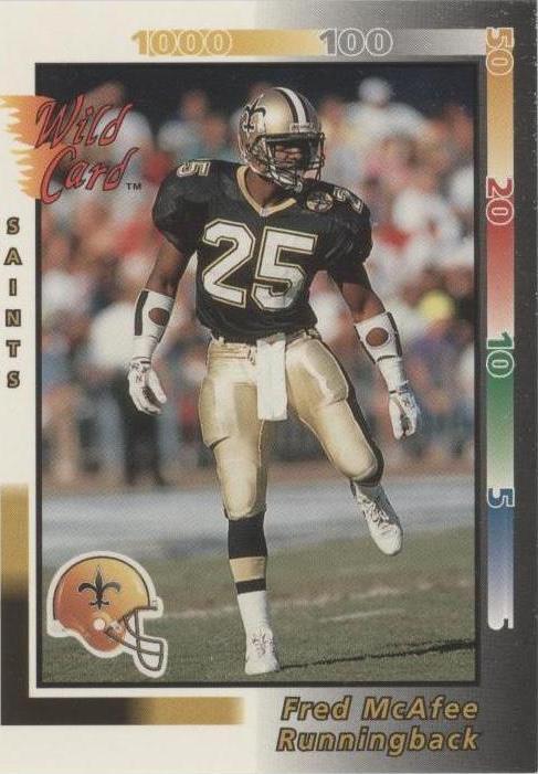 1992 Wild Card Fred Mcafee #418 for sale | eBay