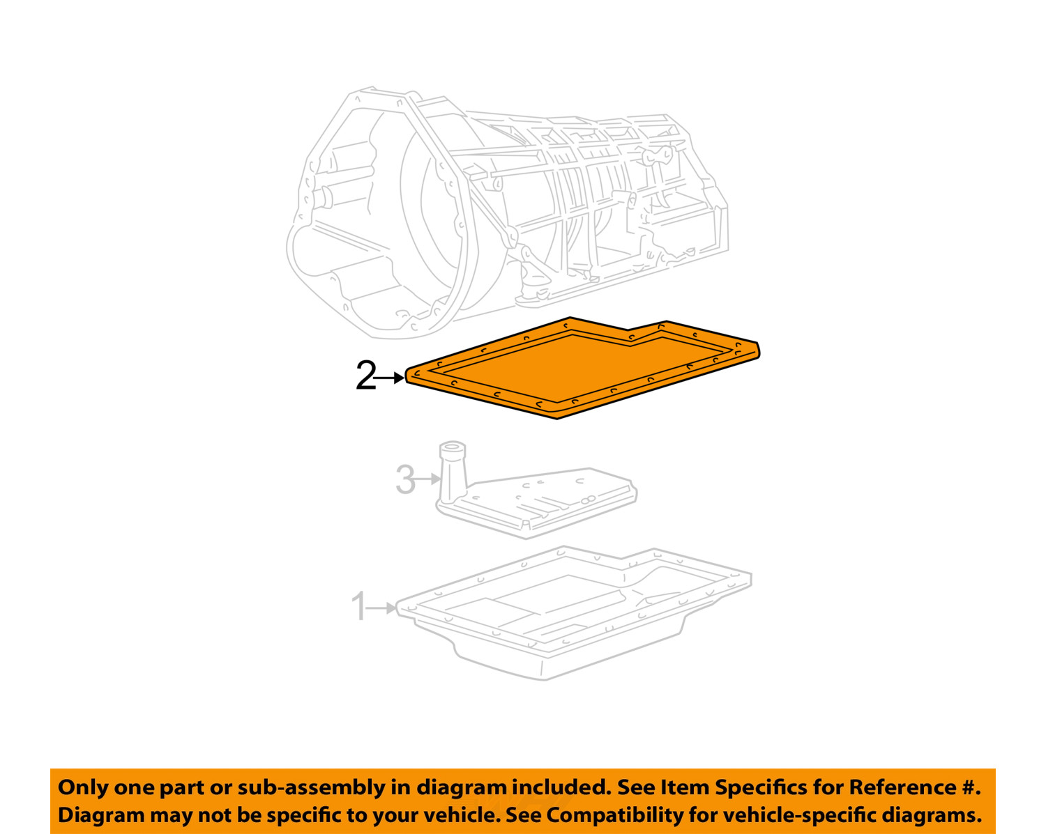 FORD OEM Automatic Transmission-Pan Gasket F2VY7A191A | eBay