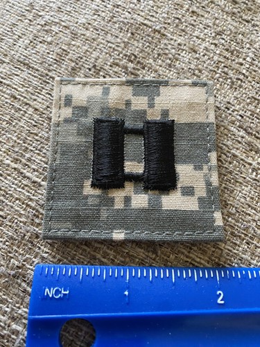 US Army Captain CPT O-3 Rank ACU Hook / Loop Pattern Military Patch ...