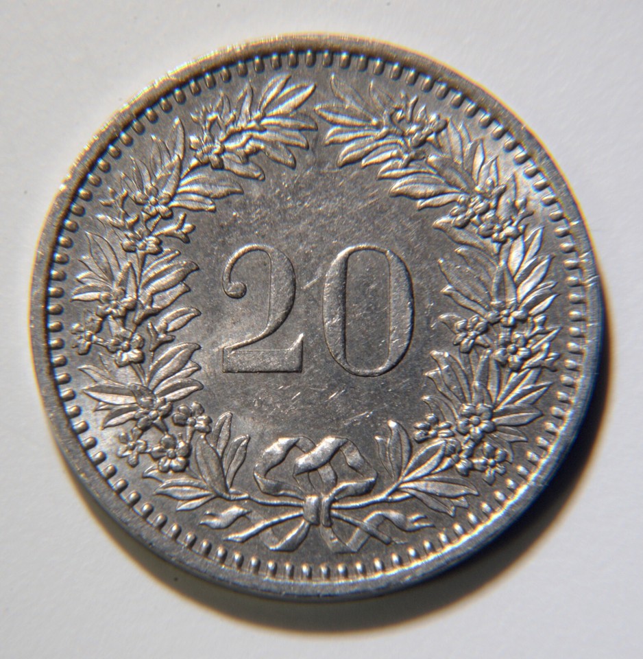 Switzerland 20r. Coin KM#29a Europe 1985 | eBay