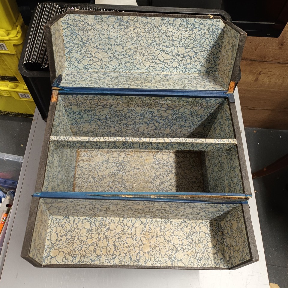 Vintage Black Vinyl Record Storage Case - circa 1940 | eBay UK