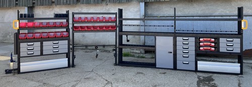VAN RACKING SHELVING DRAWERS DRAWS LIN BINS VICE CASE TEVO BOTT H MODUL ...