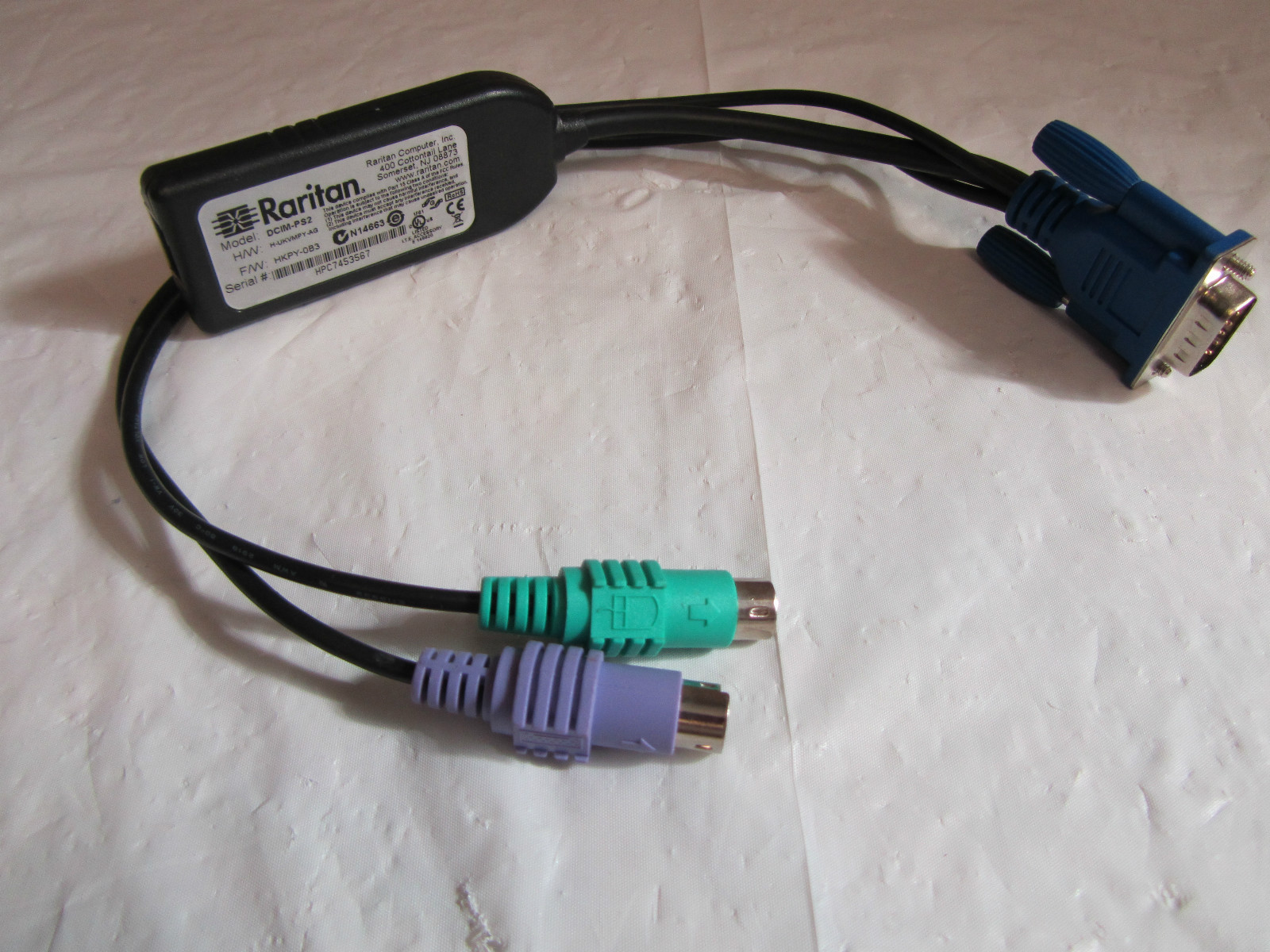 Raritan Dominion KVM Adapter Model DCIM-PS2 | eBay