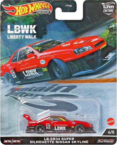 Hot Wheels 2022 "Mountain Drifters" LB-ER34 Super Silhouette Nissan ...