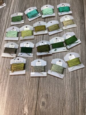 Mixed Thread Sample Lot 18 SAMPLES SIZE Embroidery/Crafting/Sewing ...
