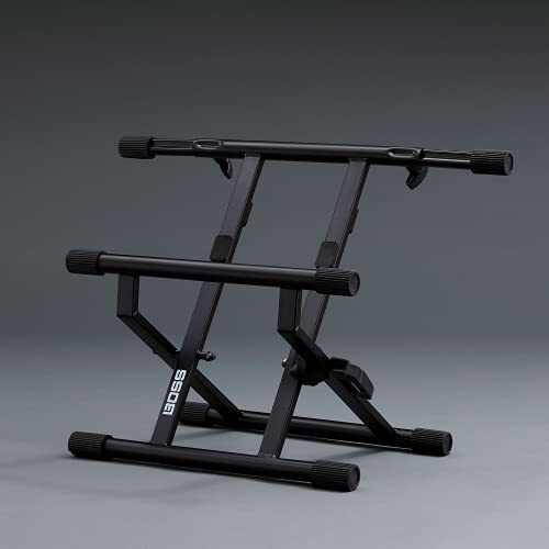 BOSS Bas-1 Adjustable Tilt-Back Amp Stand with Telescoping Support Arms ...