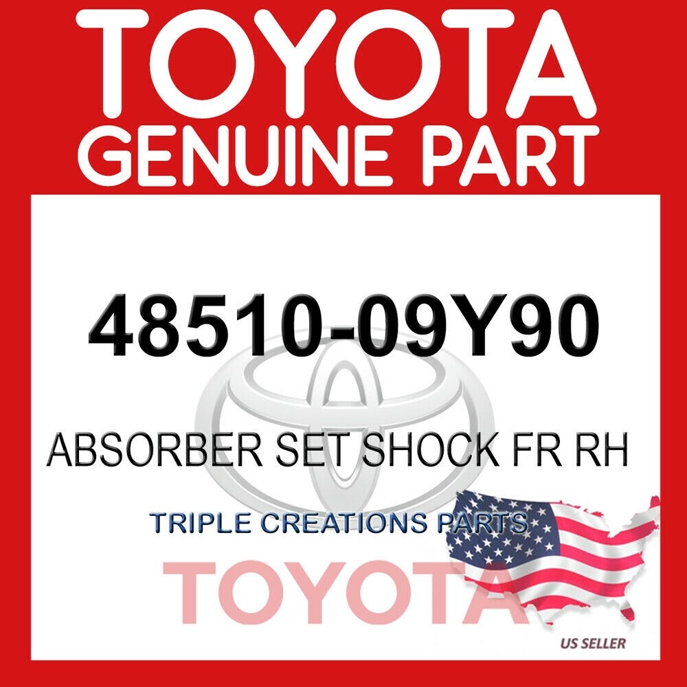 Genuine Toyota Absorber Set Shock Fr RH 48510-09Y90 OEM | eBay