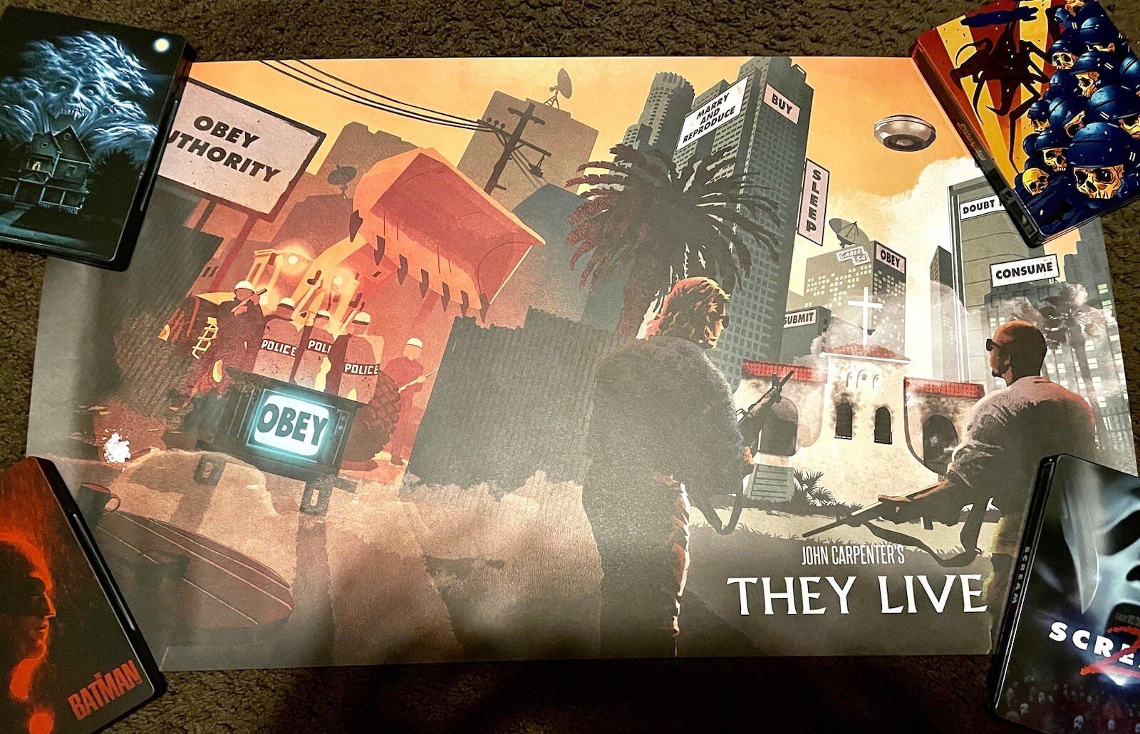 They Live Steelbook Scream Factory/Shout Exclusive Lithograph Poster ...