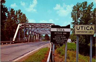 Utica Ohio OH S Main Street Bridge Historic Marker Corporation Sign ...