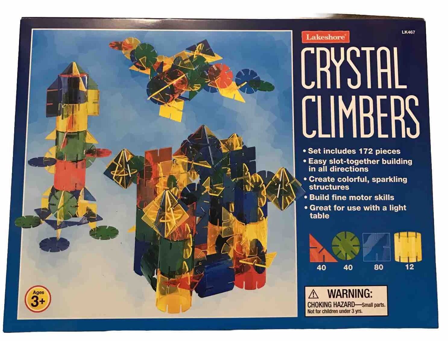 NEW Lakeshore Crystal Climbers Children Learning Building Set 172 ...
