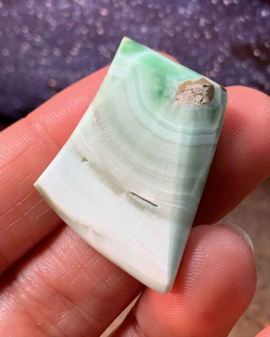 NEW FIND! VERY RARE BEAUTIFUL GREEN ARAGONITE POLISHED ‘GREEN LARIMAR ...