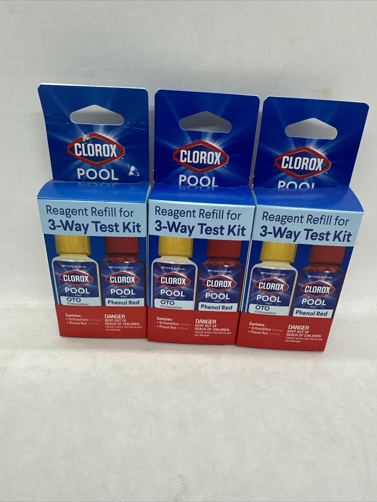 Clorox Pool Spa Reagent Refill 3-Way Test Kit Phenol Red OTO Lot of 3 ...