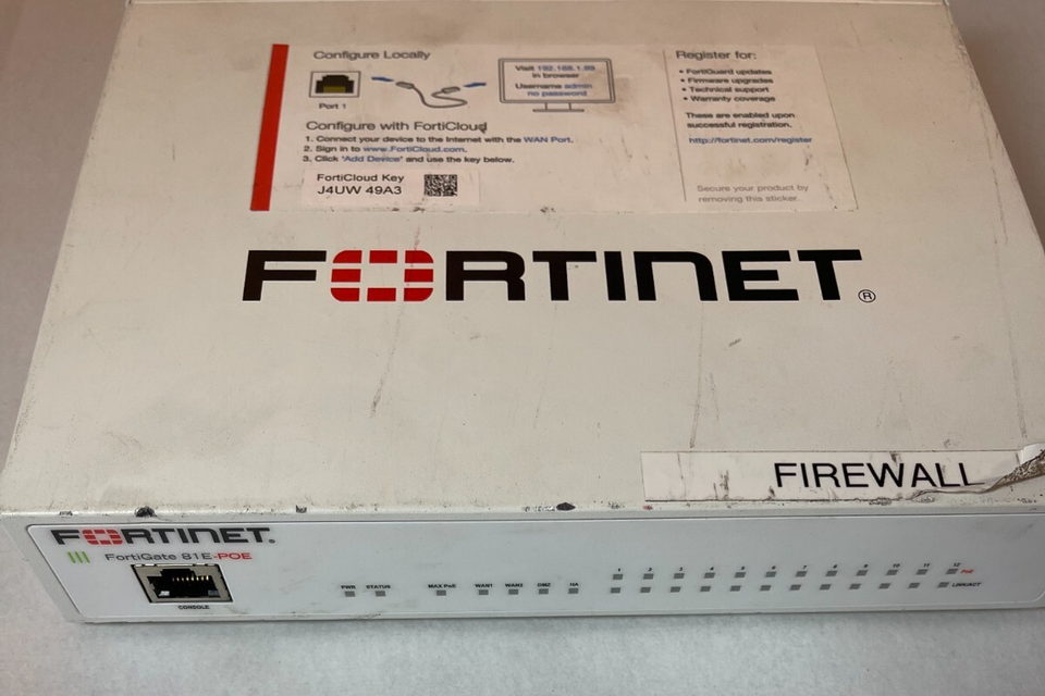 Fortinet Fortigate FG-81E-PoE Network Security Firewall - As Is | eBay