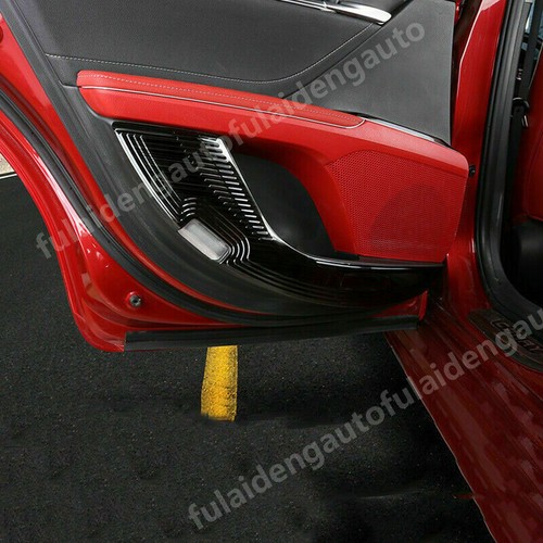 4p For 2018-2022 Toyota Camry Black Steel Inner Door Anti-Kick Panel ...