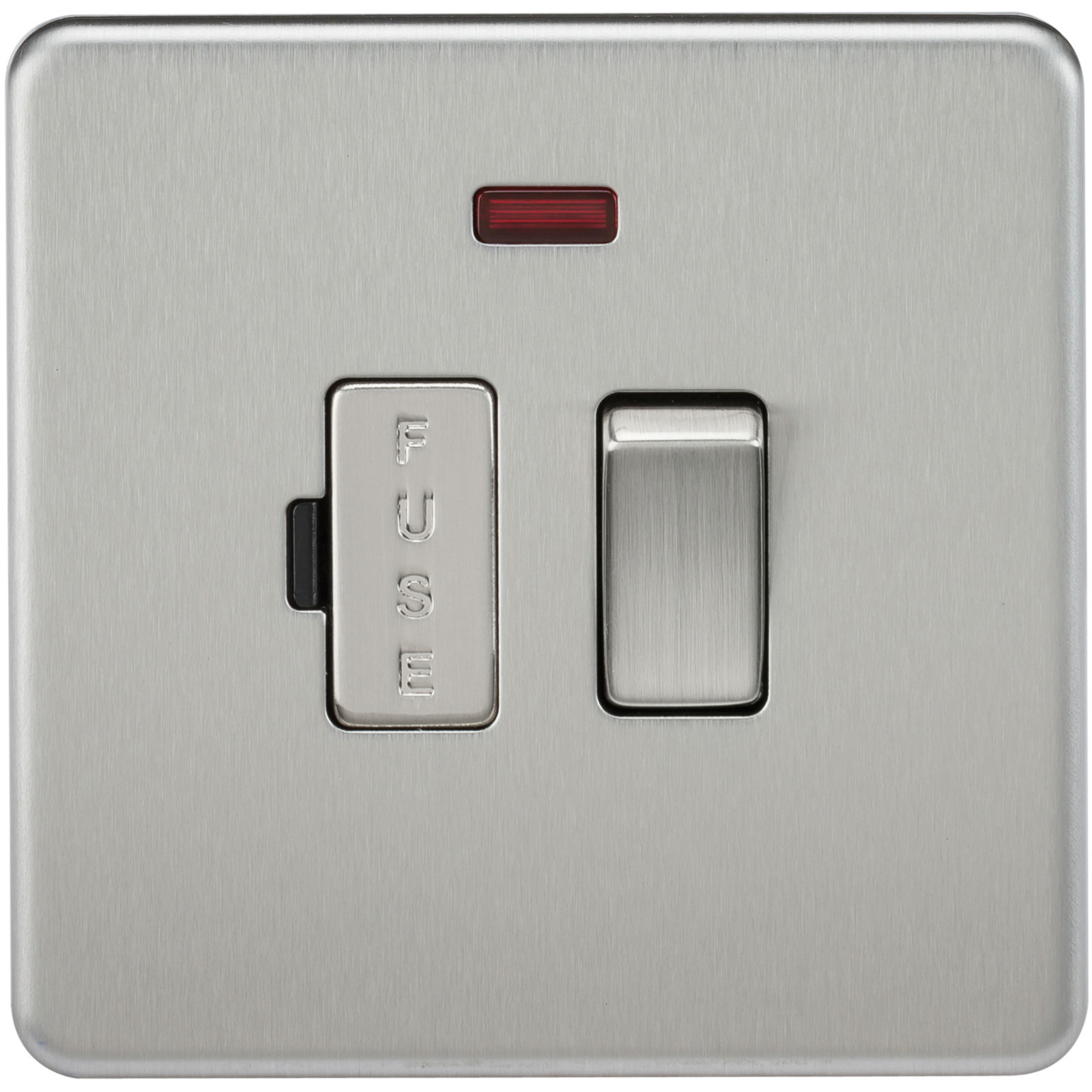 Knightsbridge Screwless Flatplate light switches & sockets BRUSHED ...