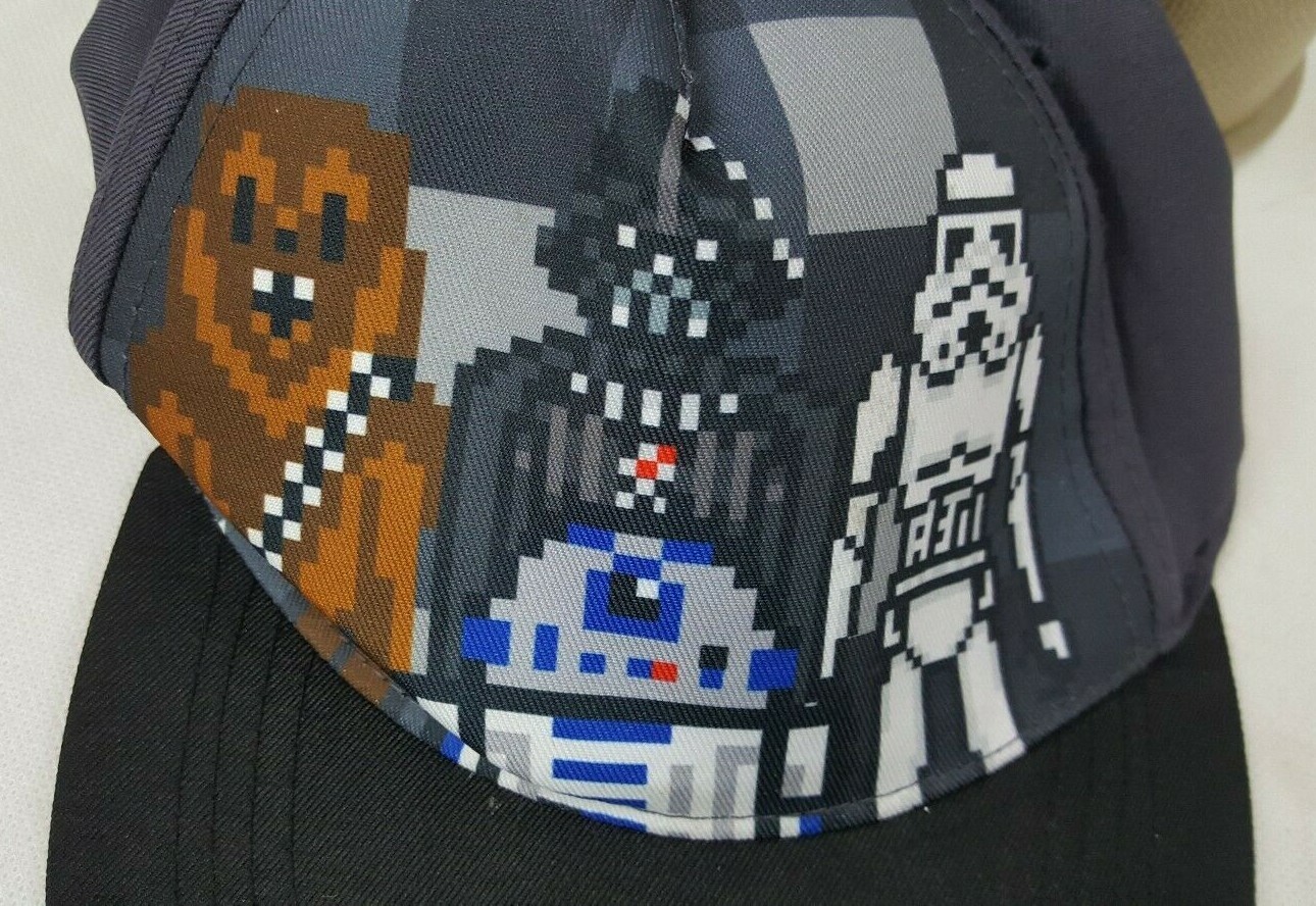 Star Wars Snapback Hat Cap Chewy Darth Vader Storm Trooper R2D2 ...
