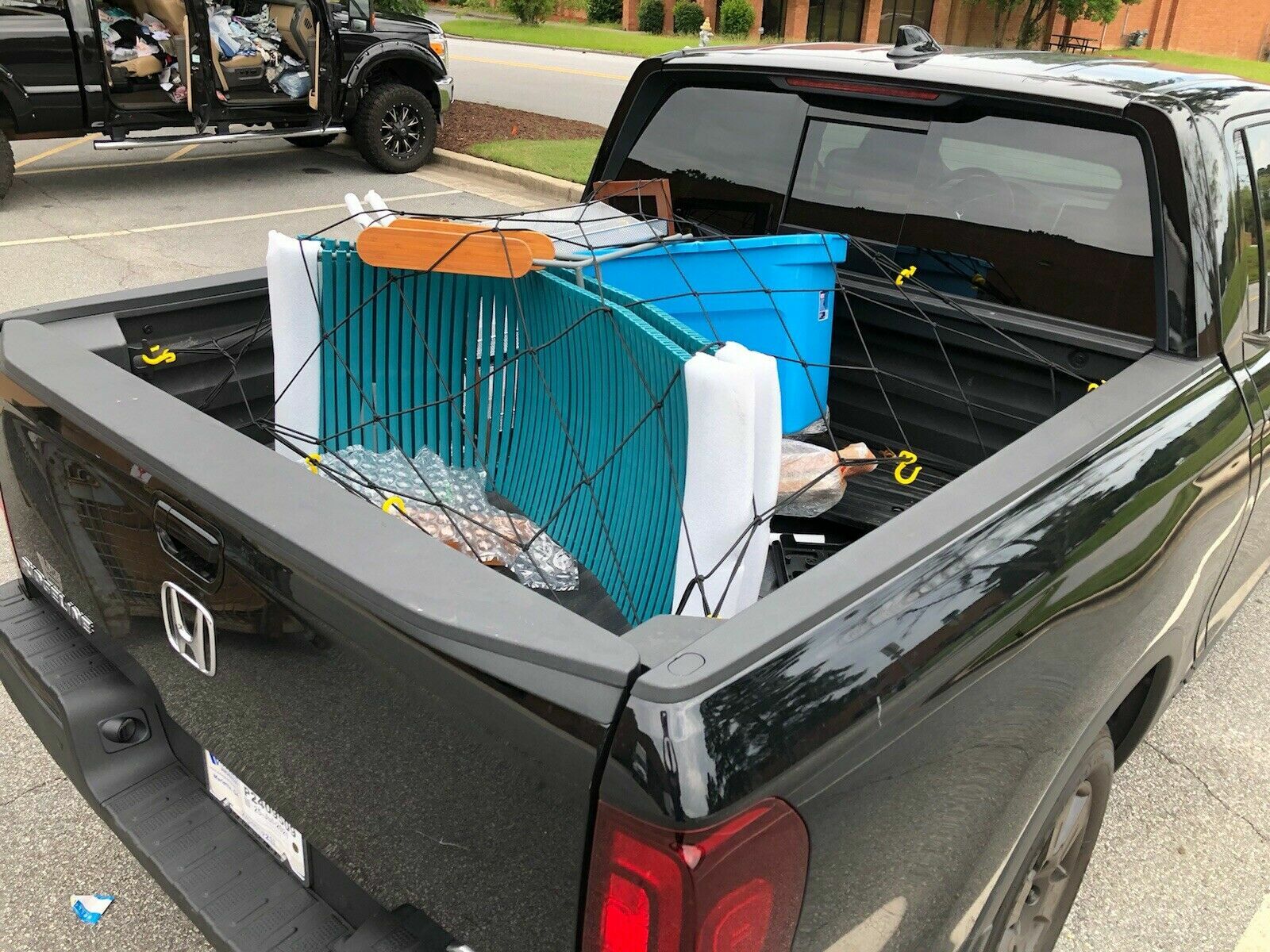 Cargo Net Bed Tie Down Hooks for HONDA RIDGELINE Compact Size 60"x 78 ...