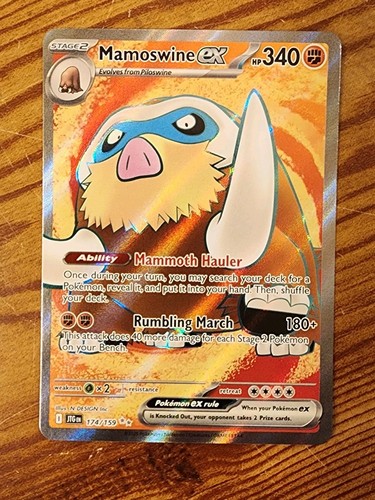 Pokémon TCG Mamoswine ex 174/159 Journey Together Ultra Rare NM | eBay