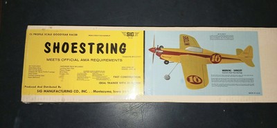 Sig Shoestring Vintage Control Line Airplane Kit | eBay
