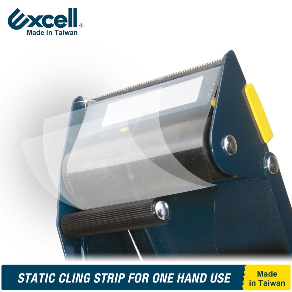 Excell Anti-Backflow Handheld Tape Dispenser for 3" Tape 3" Core Heavy ...