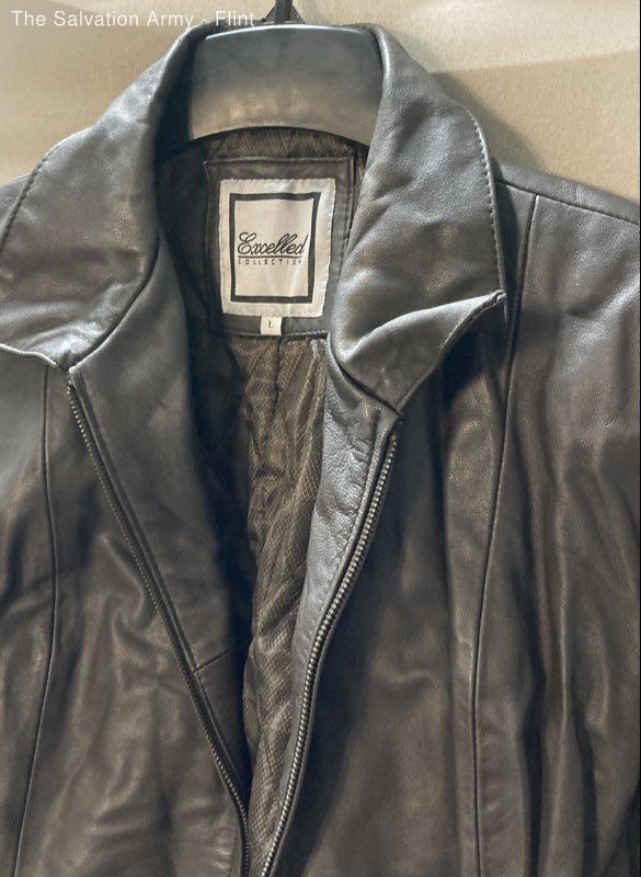Excelled Collection Womens Brown Leather Long Sleeve Full-Zip Jacket ...