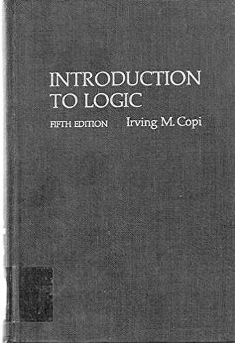 Introduction to logic - Hardcover, by CopI Irving M. - Acceptable n ...