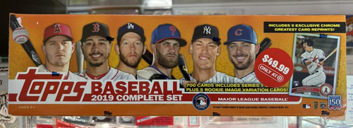 2019 Topps Baseball Complete Set Sealed Target Orange Box + 5 SP RC's ...