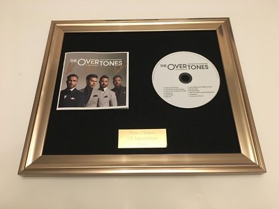 SIGNED/AUTOGRAPHED THE OVERTONES - THE OVERTONES FRAMED CD PRESENTATION ...