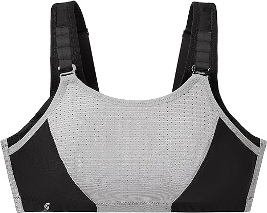 GLAMORISE Black/Grey Custom Control Sports Bra, US 36G, UK 36F, NWOT | eBay