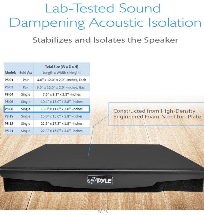 Sound Dampening Speaker Riser Studio Speaker Acoustic Platform Sound ...