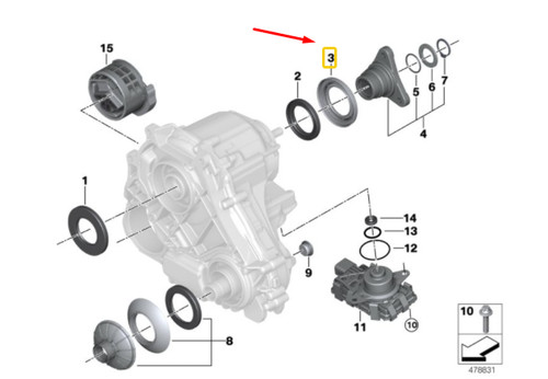 BMW 3 G20 TRANSFER CASE DUST COVER PLATE 27107597688 7597688 NO DUTY TO ...