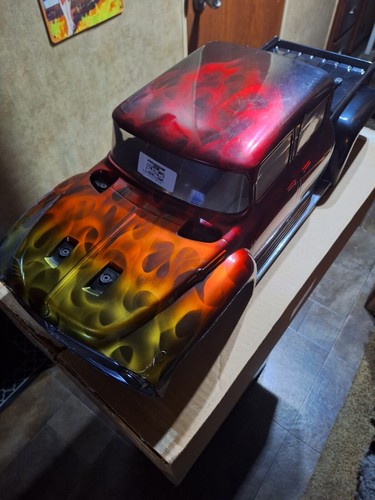 Xmaxx CUSTOM PAINTED CANDY CHROME With Ghost Flames | eBay