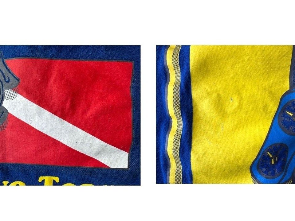 VTG Barakuda Dive Team T Shirt Sz L Phi Phi Islands Thailand Scuba Padi Freedive | eBay