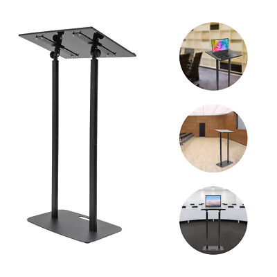Conference Pulpit Acrylic Black Podium Church Lectern Pulpit Office ...