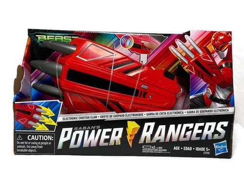 Power Rangers Beast Morphers Electronic Cheetah Claw Sounds Red Ranger ...