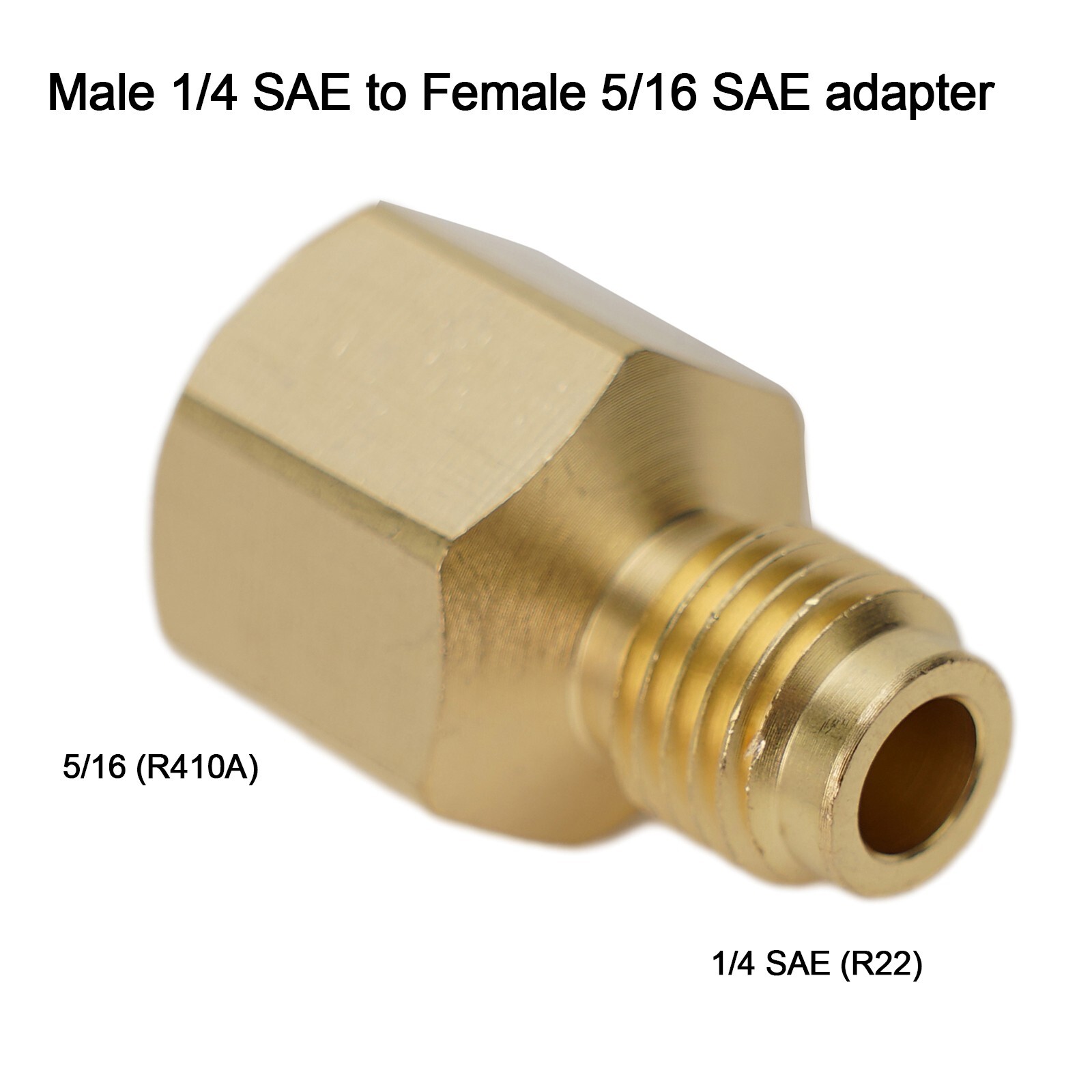 Precise and Durable R410A Adapter 14 SAE to 516 SAE for Quick Coupling ...