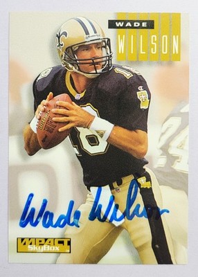 Wade Wilson (D) Signed 1994 Skybox Impact Card #183 Vikings Saints | eBay