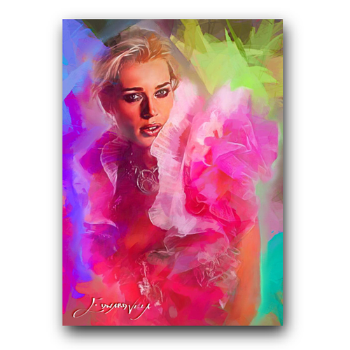 Rebecca Romijn #3 Art Card Limited 17/50 Edward Vela Signed ...