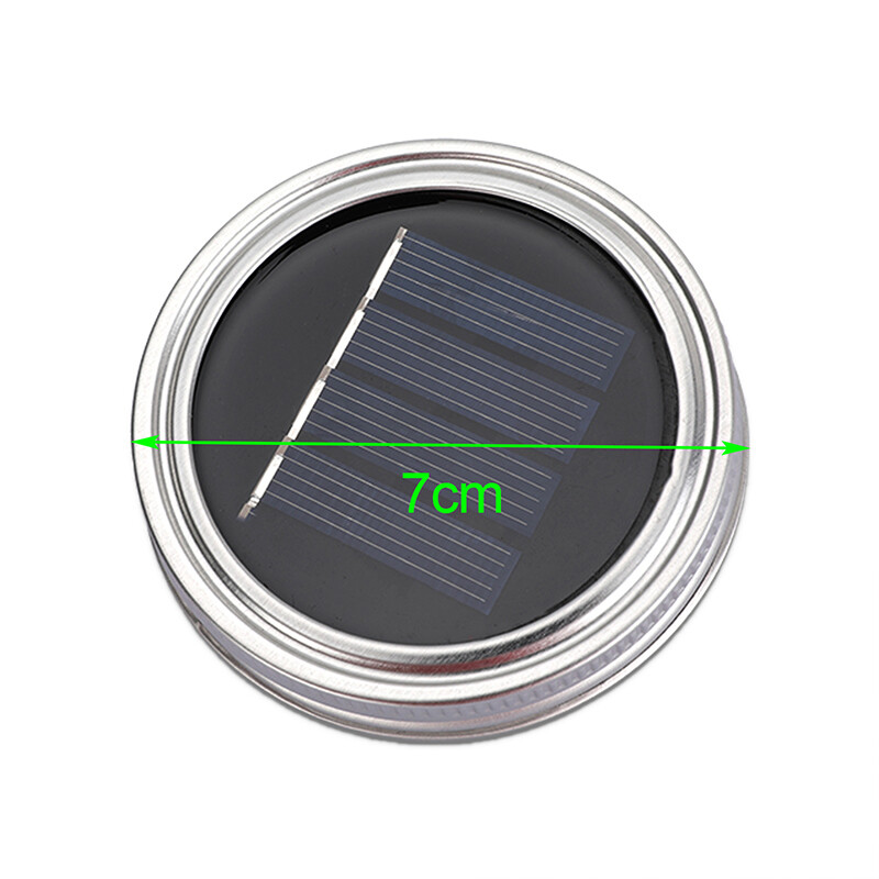 Mason 20 LED Jar Lid Lights Solar Powered Fairy Star String Garden ...