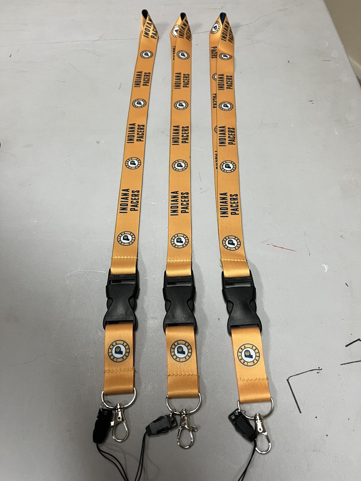 Indiana Pacers Basketball NBA Lot Of 3 Lanyard Key Ring Keychain Safety ...