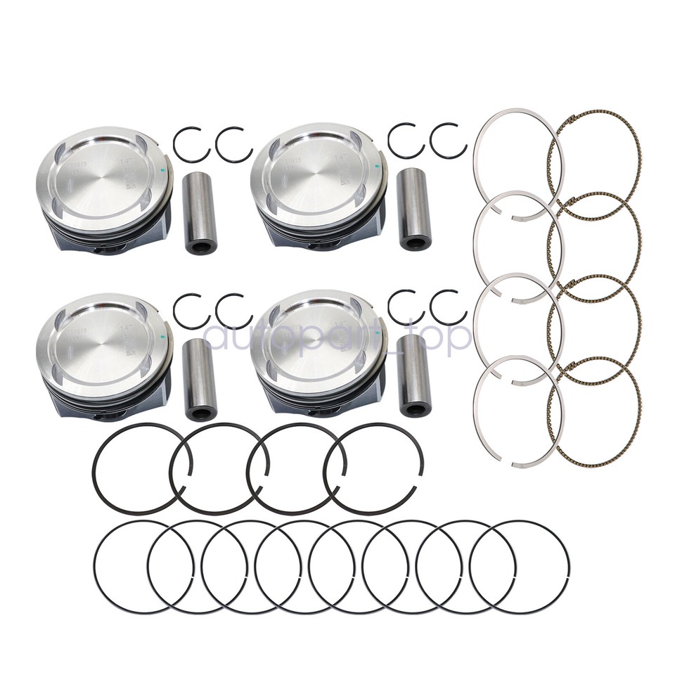 Pistons & Rings Kit Fit 11-15 Buick Chevrolet Cruze Encore 1.4L L4 DOHC ...