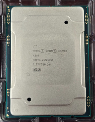 (1) Intel Xeon Silver 4210 Server Processor 2.2GHz SRFBL CPU, Tested ...